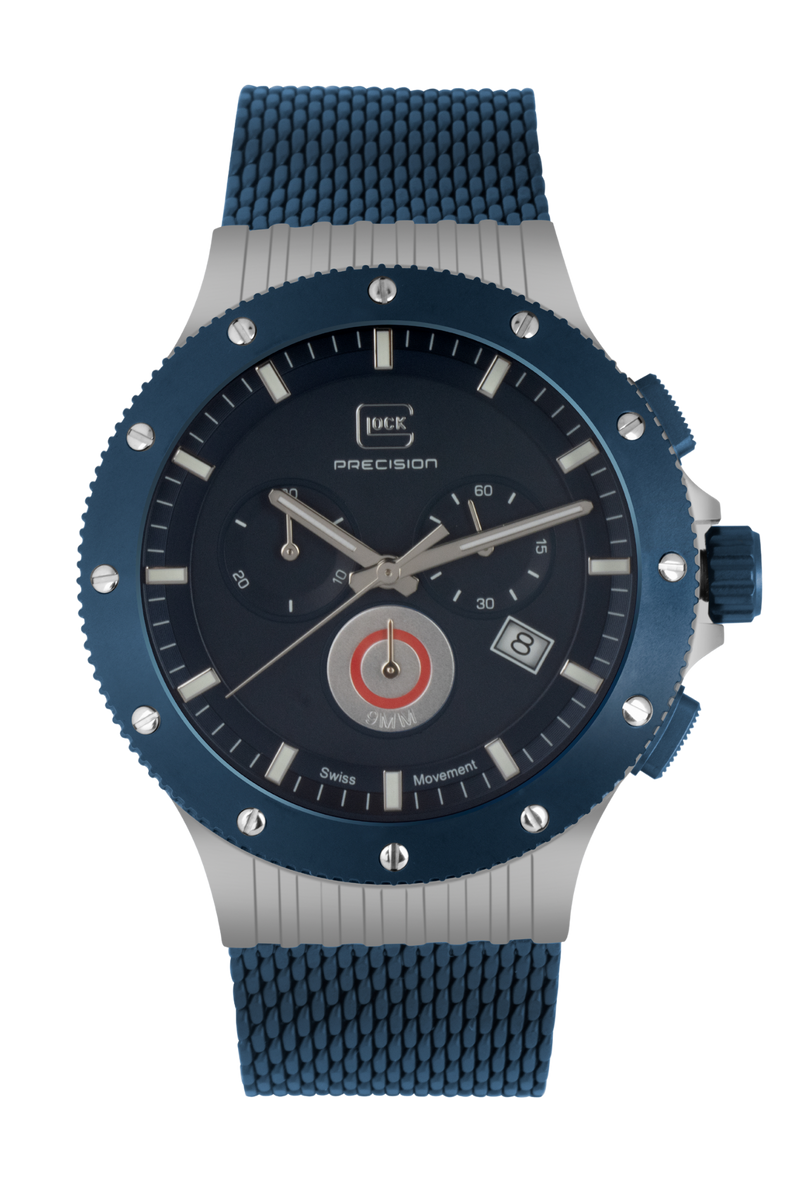 Glock Timepieces Blue Rubber Strap GW-27-3-24 – Matheu's