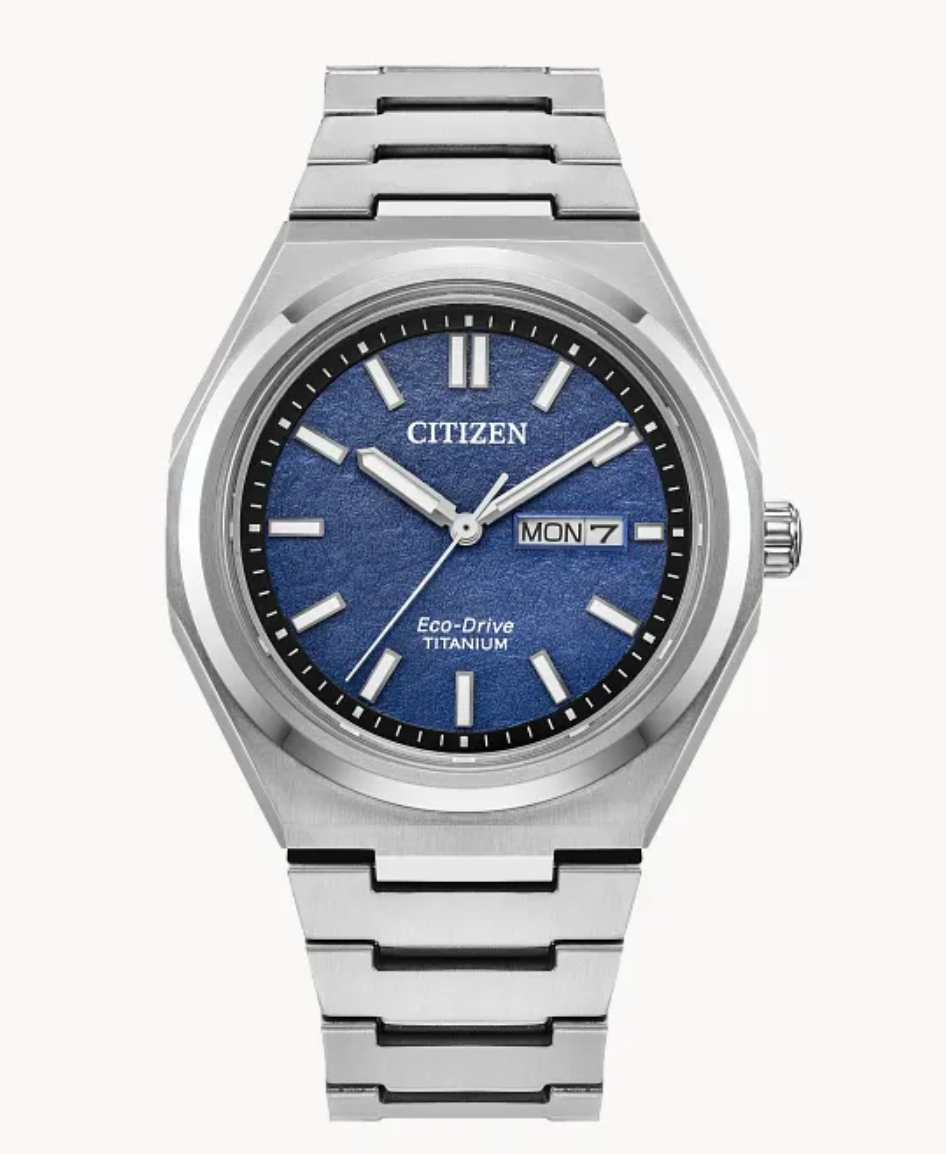 Citizen Zenshin Three Hand Blue Dial AW0130-85L – Matheu's