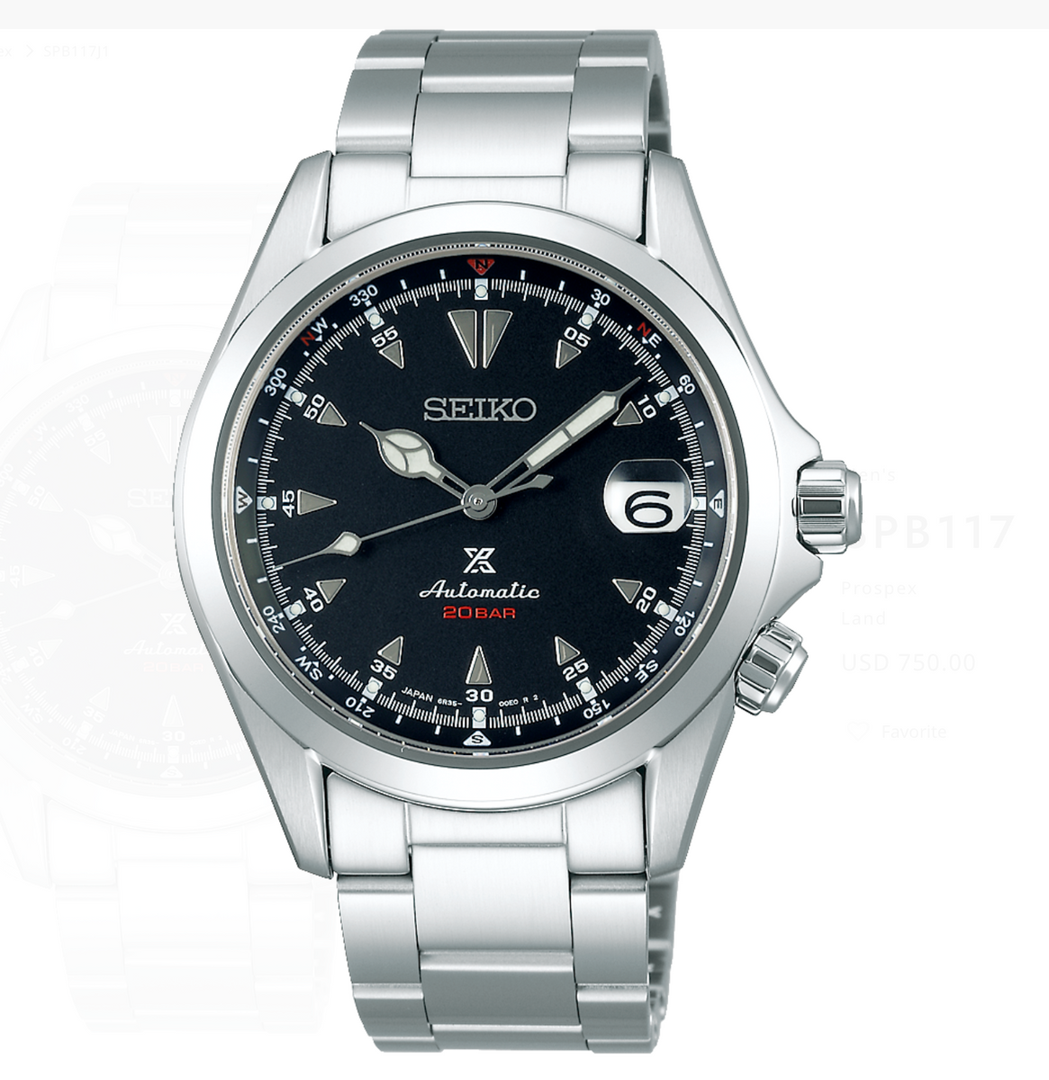 Seiko Prospex Land Black Dial SPB117 – Matheu's
